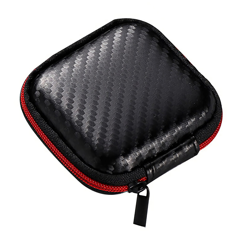 Чехол для наушников Earbud Case твердый из EVA для беспроводных/проводных наушников зарядного адаптера USB кабеля размер 7*7*3cm 1шт