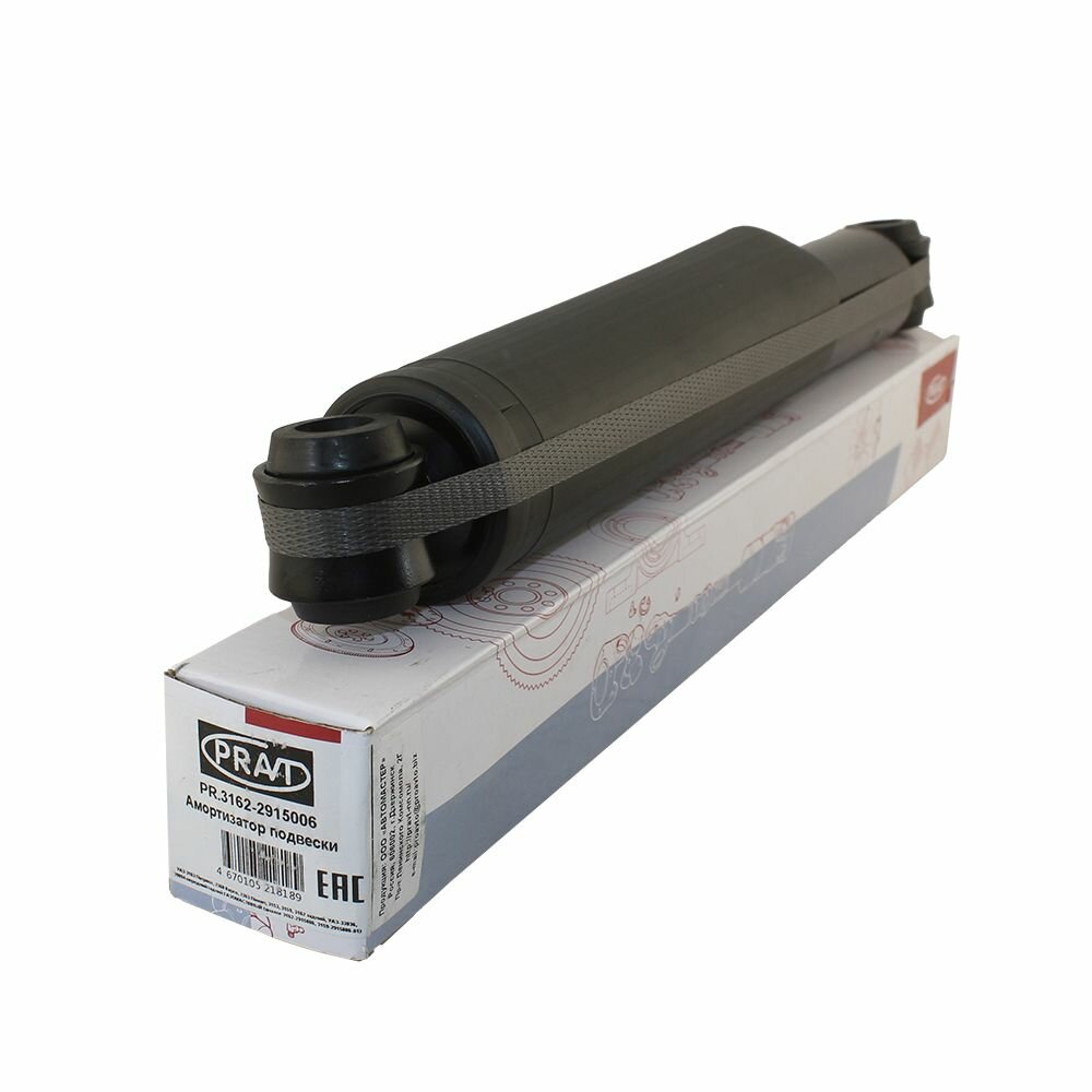 PRAVT Амортизатор подвески УАЗ 3163 Патриот, 2360 Фермер, 3159 Барс зад, УАЗ 33036, 39094 Буханка пер/зад (газомасляный) арт. PR.3162-2915006