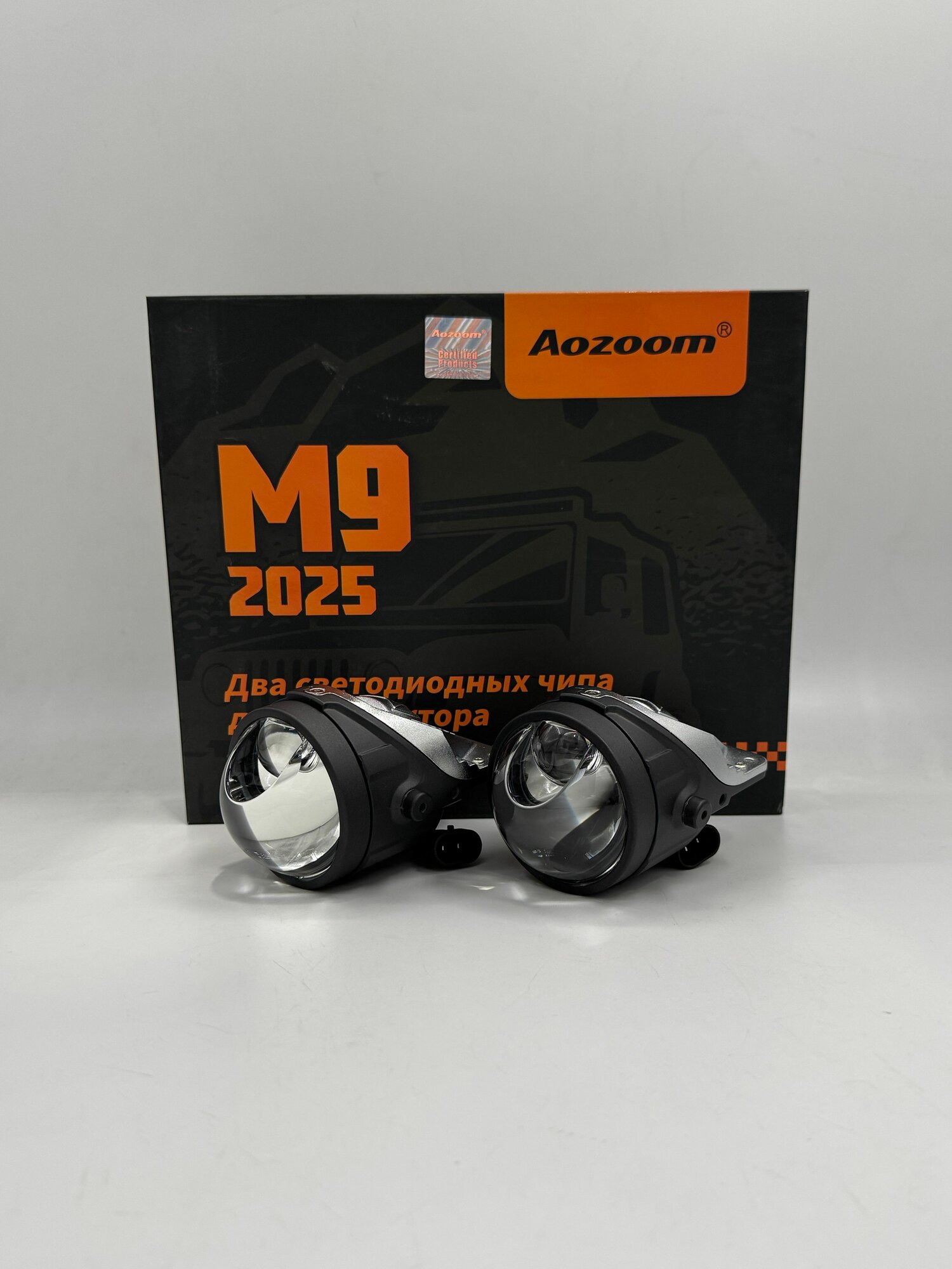 Светодиодные модули для ПТФ Toyota дальнего/ближнего света Aozoom M9 2025 BI LED 3.0" 35/50W 5500K