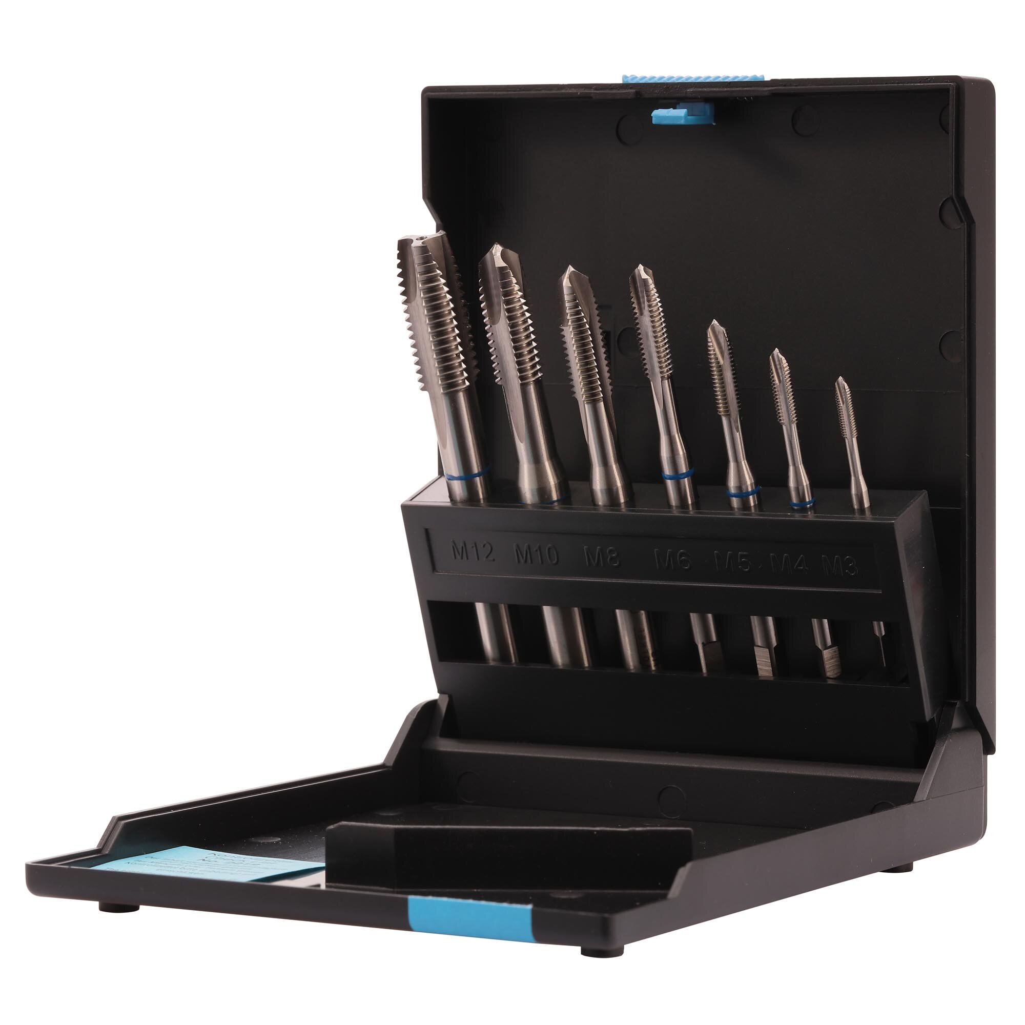 Набор машинных метчиков Volkel M3-M12 HSSE DIN371/376 7пр 47854