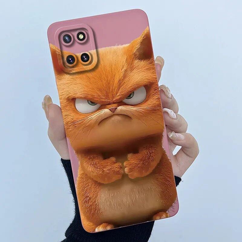 Чехол для Samsung Galaxy Note 10 Lite с мультяшным котом, мягкие силиконовые защитные чехлы для камеры, чехлы для телефонов Samsung Note 10 Lite, чехол в виде ракушки