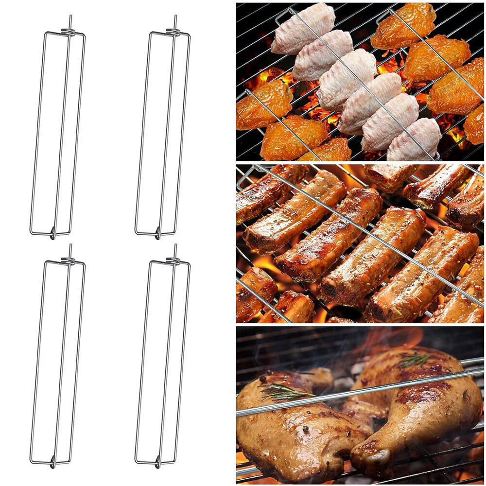 4шт Куриные Крылышки для Гриля для Пикника на открытом Воздухе Кемпинг Барбекю