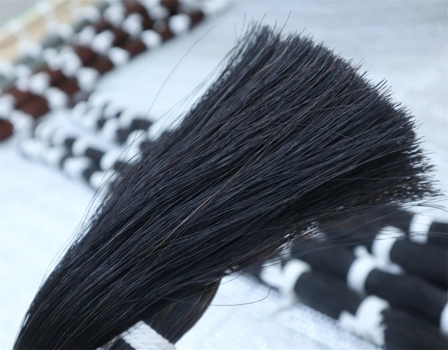 Натуральные черные конские волосы для смычка AIMMUC 80cm-85cm