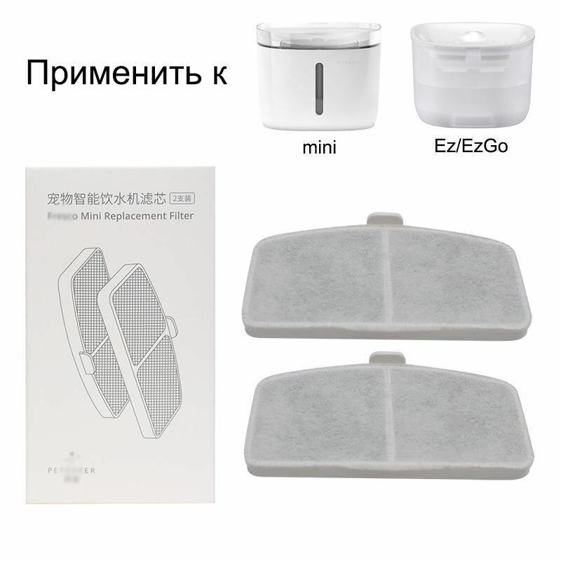 Фильтр для поилки Petoneer Fresco Mini, Mini Plus, Ez и Сменный фильтр 2