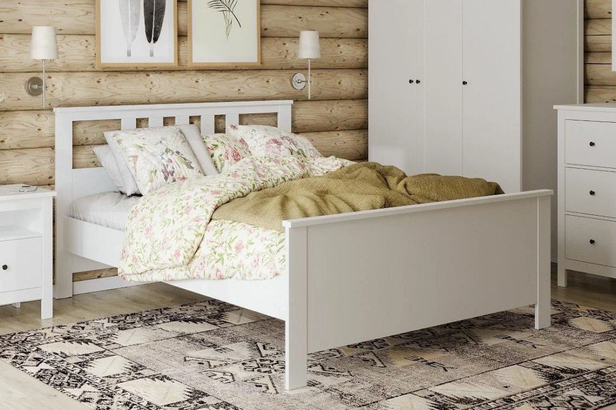 Кровать двуспальная ГУД лакк "сага" 140 х 200 см, цвет: белый