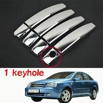 Хромированные накладки на наружные дверные ручки для Chevrolet Lacetti, Optra, Daewoo Nubira, Suzuki Forenza, Holden Viva аксессуары для стайлинга и защиты автомобиля.