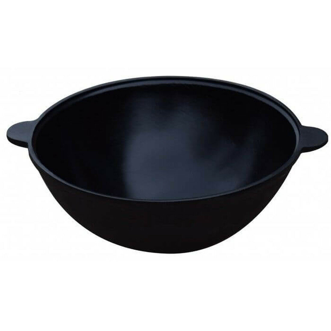 Казан чугунный 8 л без крышки для плова, шурпы и готовки на огне и мангале