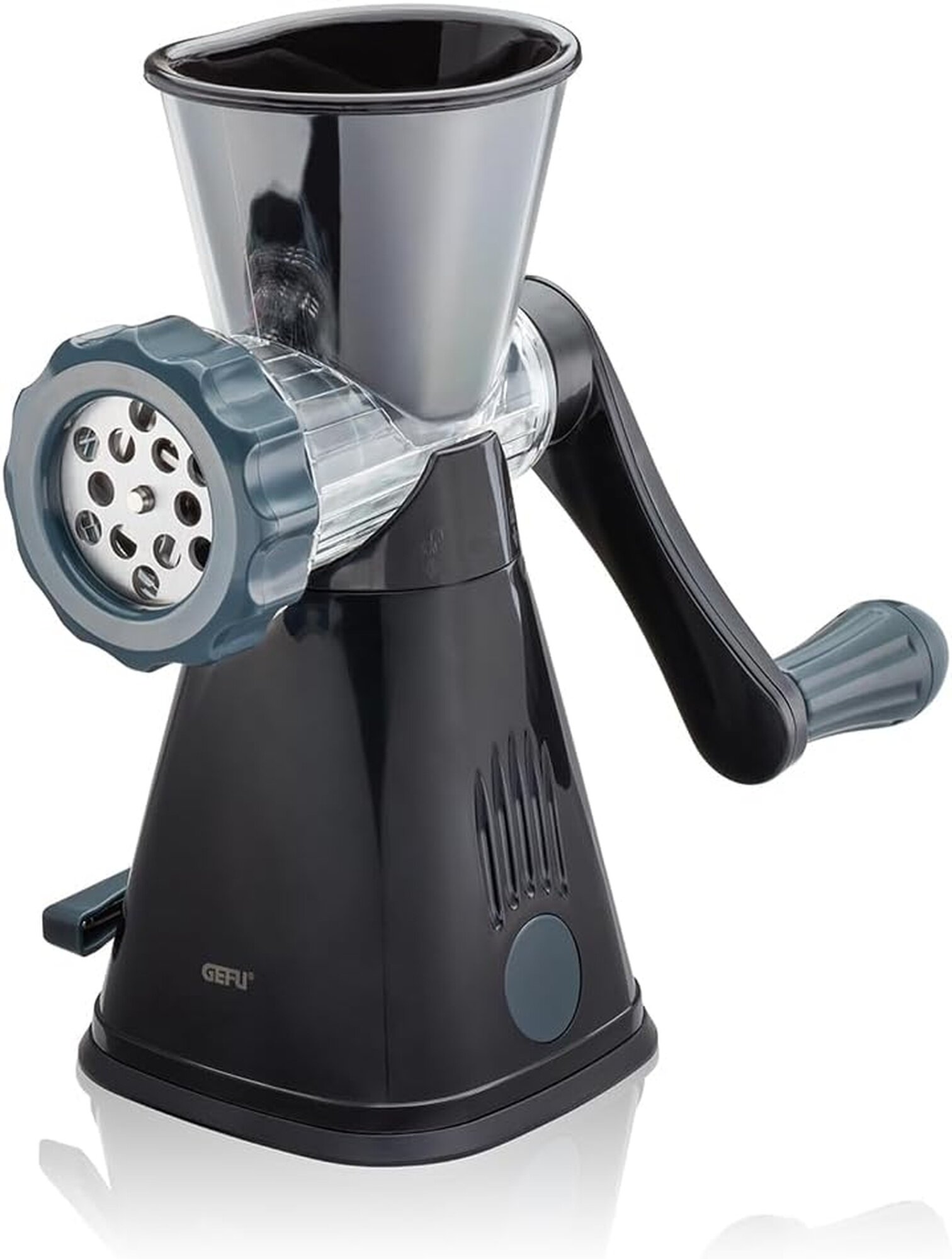 Мясорубка GEFU METTO 19095, нержавеющая сталь, съемные насадки, серебристая