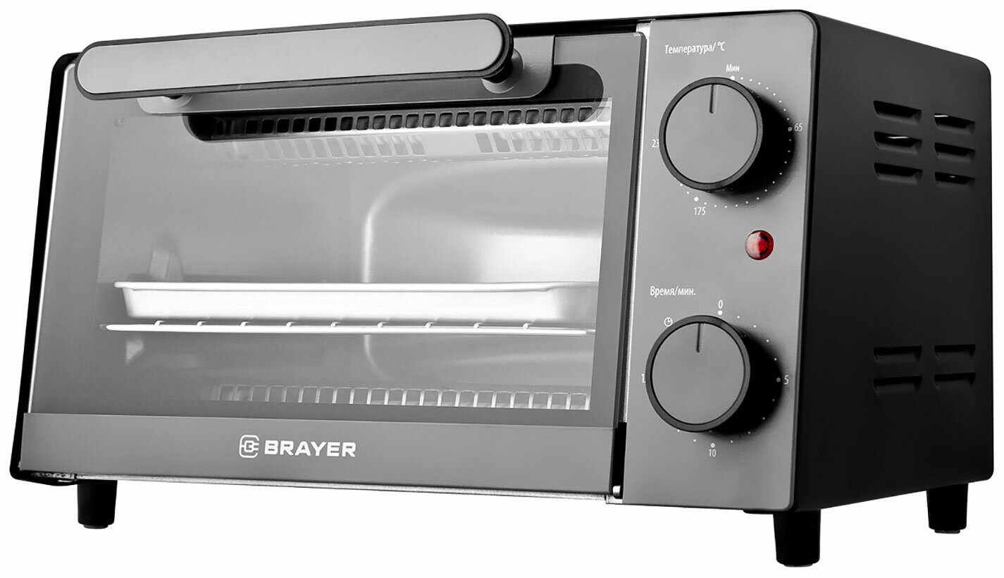 Электропечь Brayer BR2600 (нержавеющая сталь/черный)