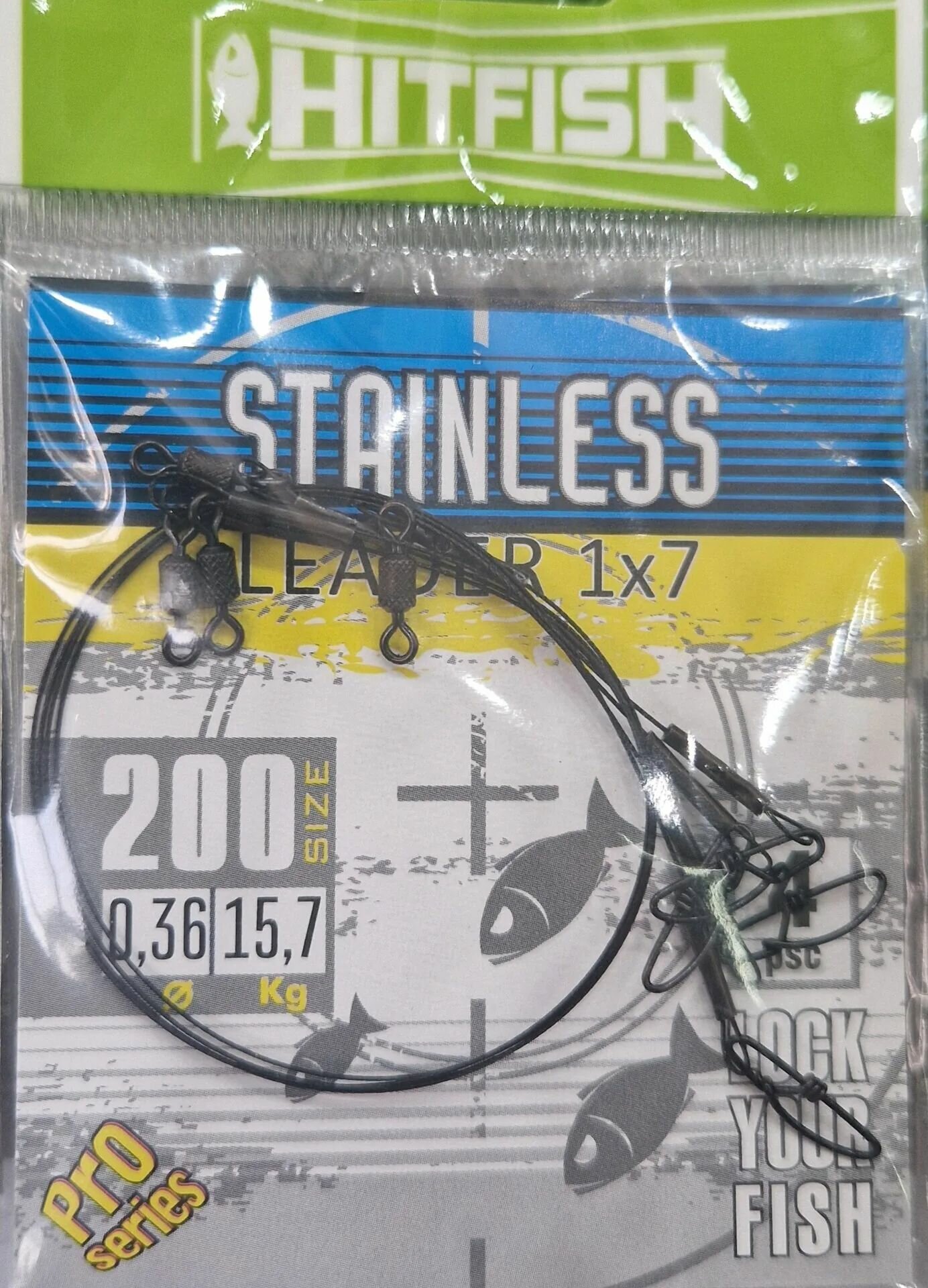 Стальной поводок HITFISH Stainless leader 1-7 нитей (200 mm d0.36 15.7 kg)