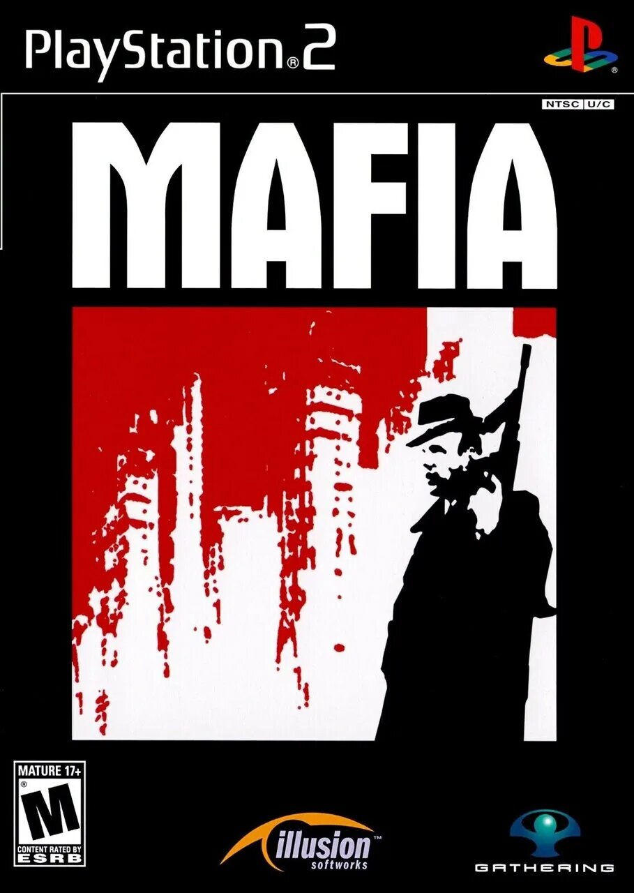 Диск с игрой MAFIA на PlayStation 2 прошитую