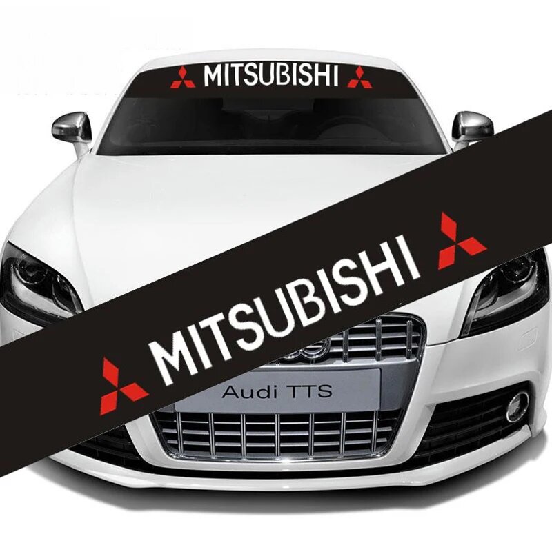 Наклейки на переднее и заднее лобовое стекло автомобиля для Mitsubishi Ralliart ASX Lancer Cordia Pajero Outlander Eclipse Galant Montero