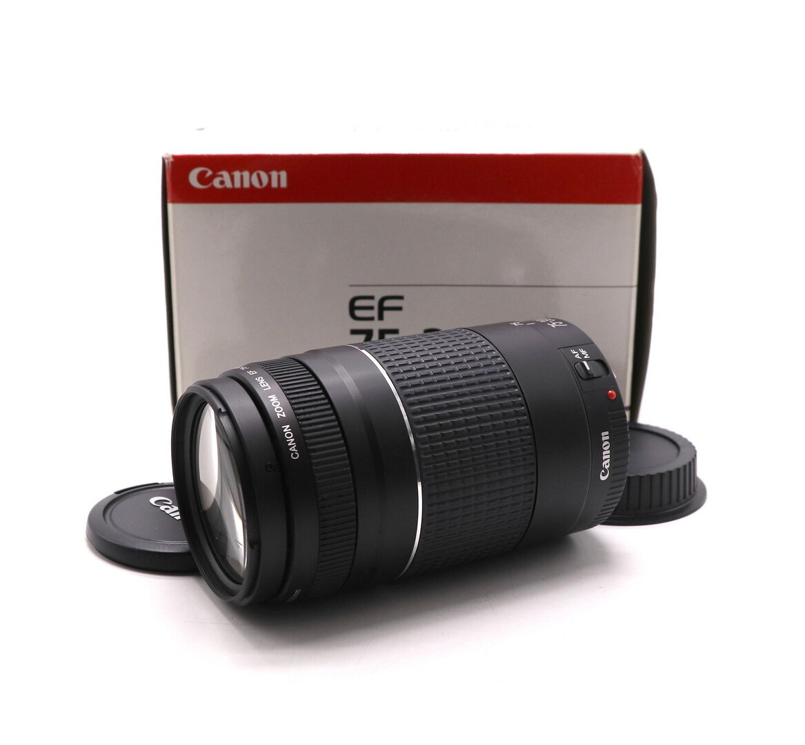 Объектив Canon EF 75-300mm 4-5.6 III в упаковке