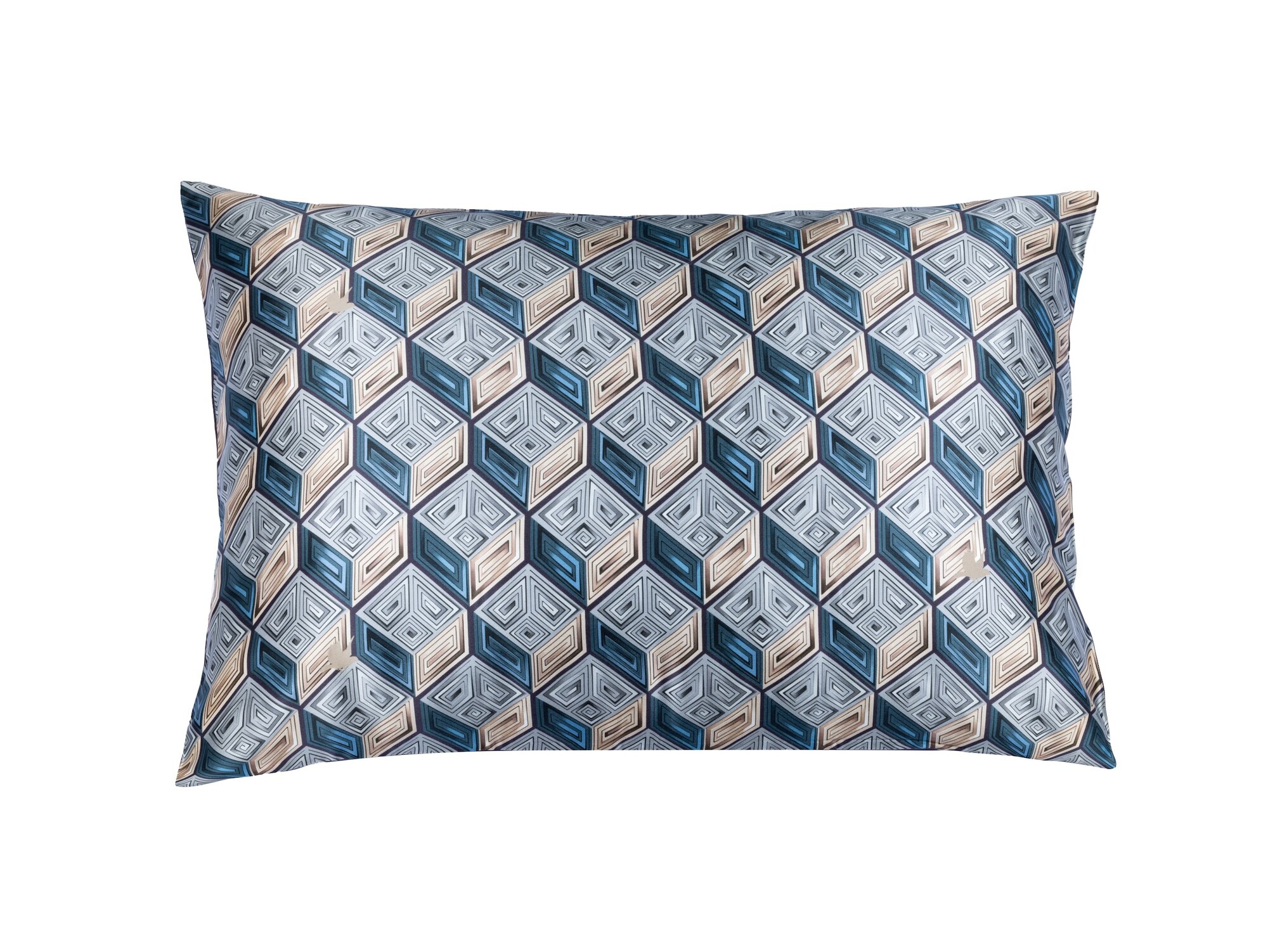 Наволочка Mollen "Геометрия Санкт-Петербурга", сатин, хлопок, 60%, шелк, 40%, 50х70 см