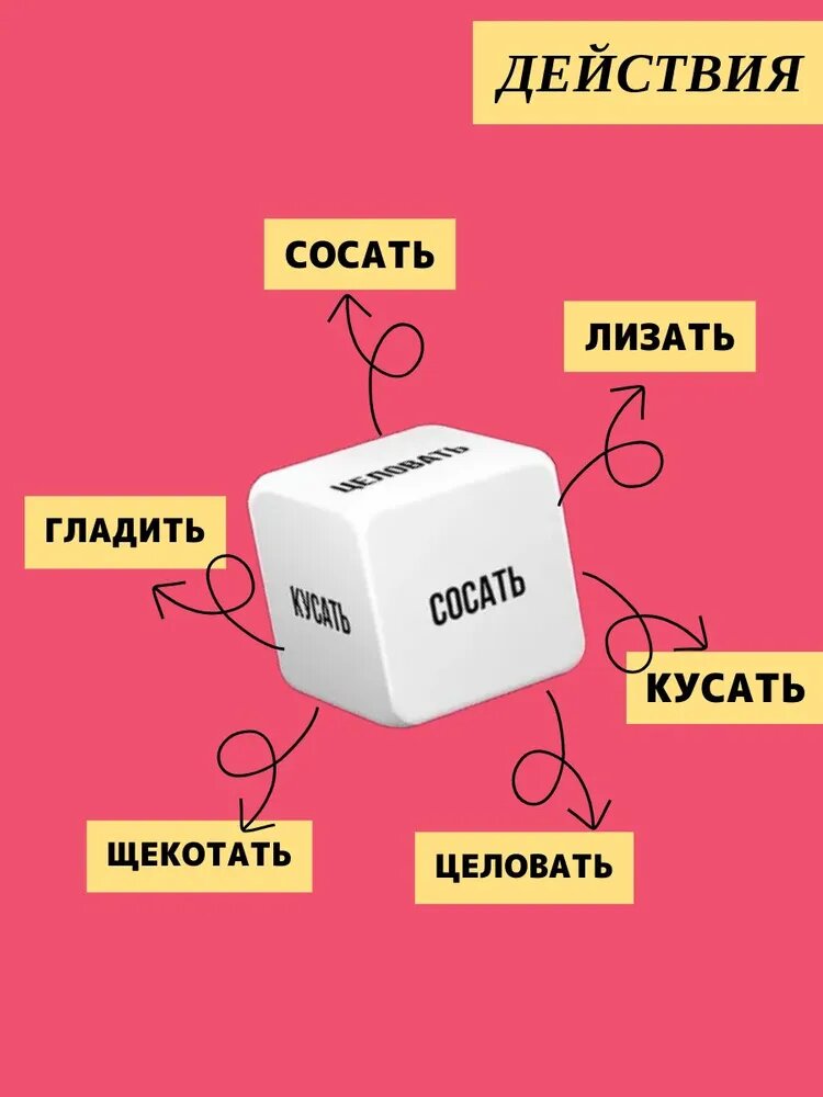 Игра для взрослых 18+, эротическая настольная игра для влюбленных пар, кубики для двоих