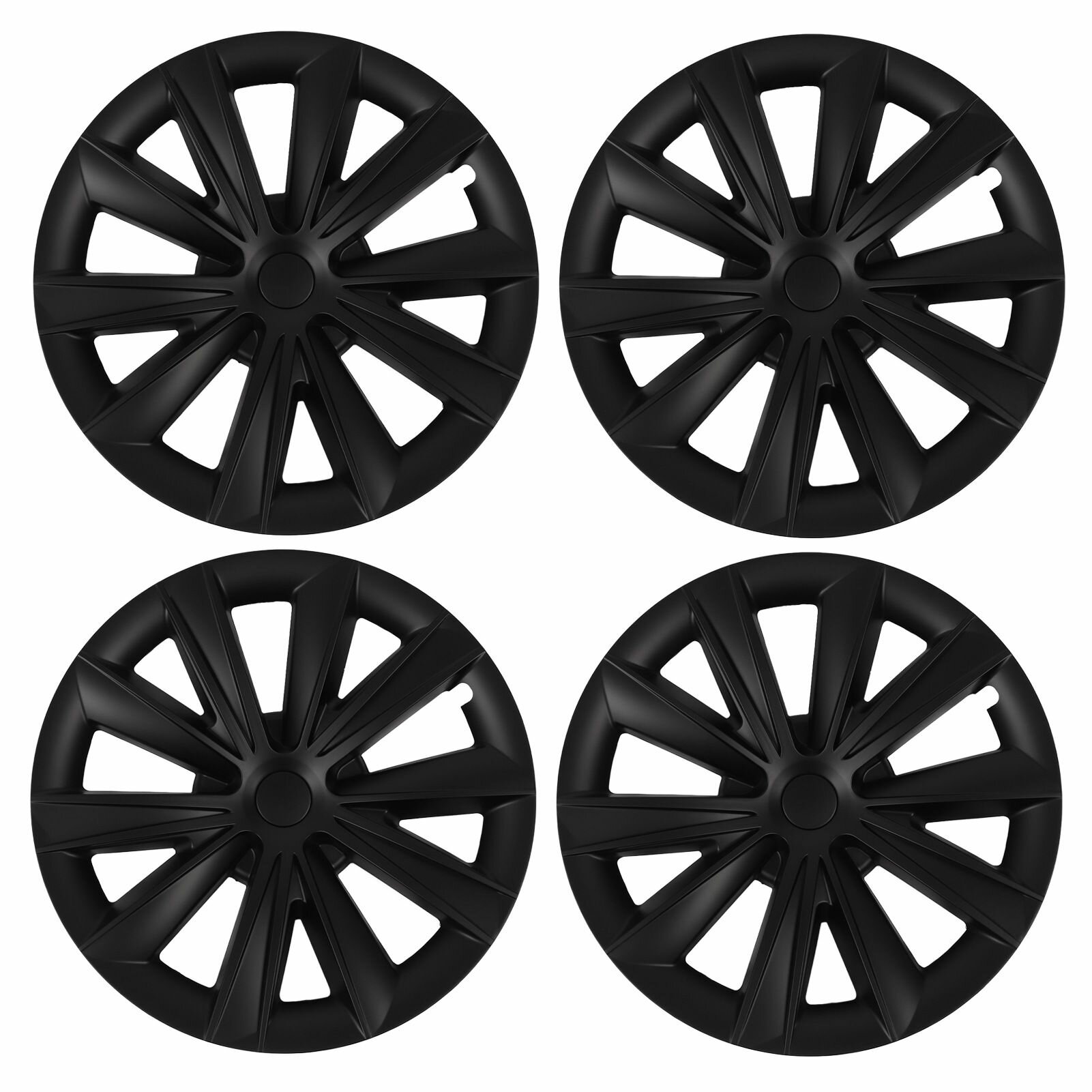 4 колпака на диски матовый черный стиль "Клинок" для Tesla Model 3 18" 2017-2023