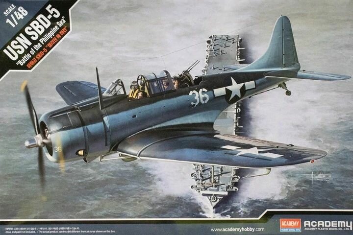 1:48 Сборная модель Авиация USN SBD-5 Dauntless "Battle of the Philippine Sea"