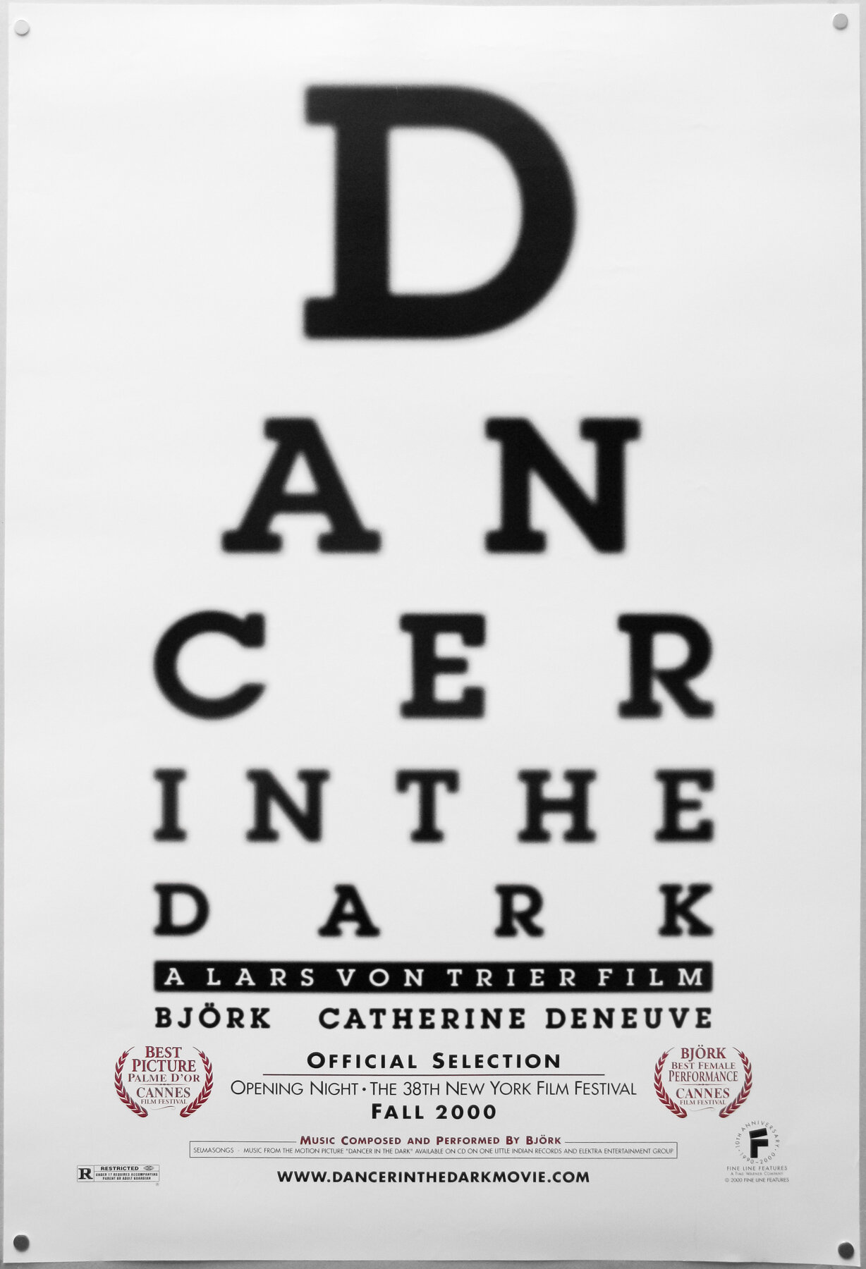 Плакат, постер Танцующая в темноте (Dancer in the Dark) 2000 на бумаге, размер 21х30см