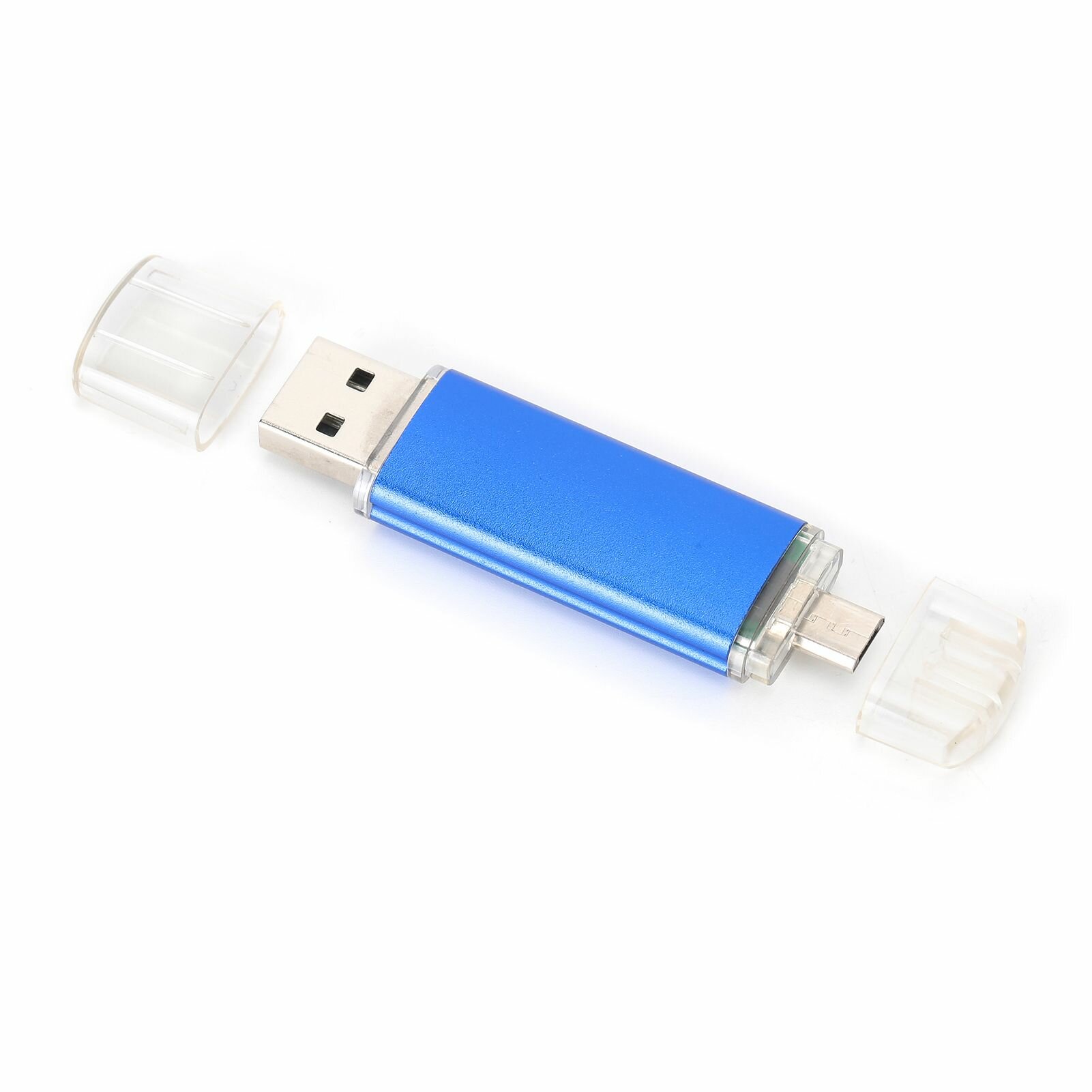 U Disk OTG Ярко-синий DualHead Mini Metal USB 2.0 Flash Drive Memory Stick CW10050 (4G)