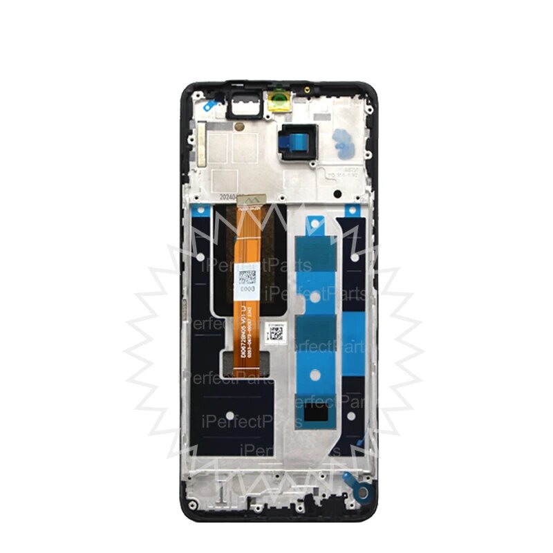 6,72 'для OPPO Realme 12, ЖК-дисплей, сенсорная панель, дигитайзер экрана в сборе, замена для Realme 12 5G, ЖК-дисплей с рамкой Black with frame