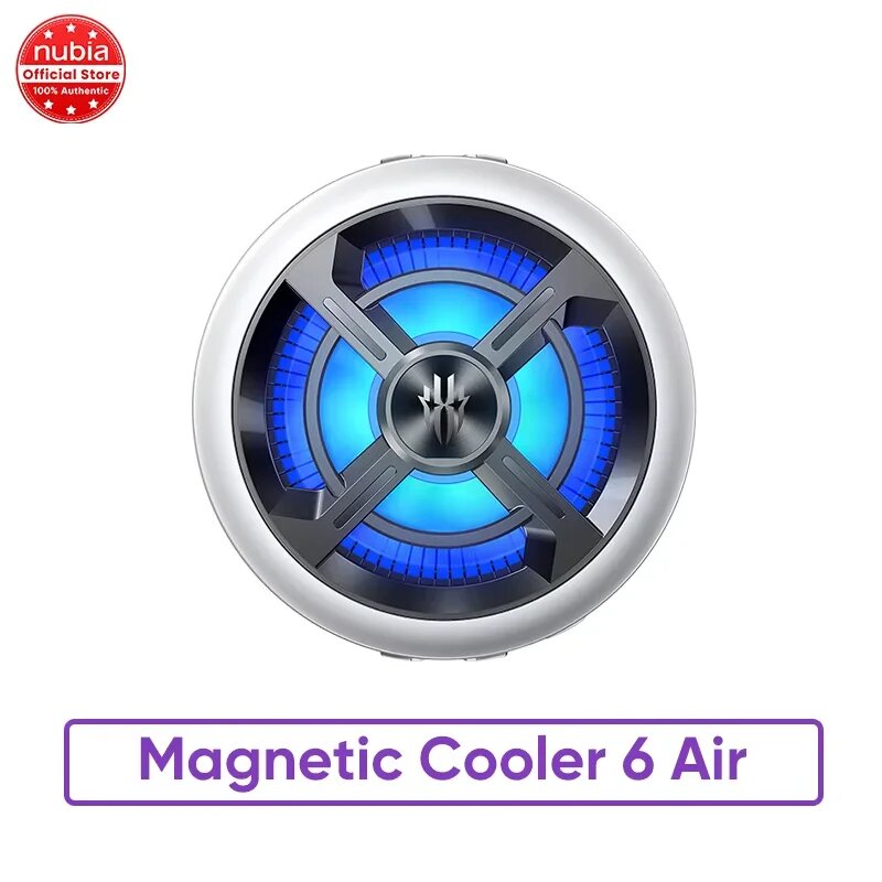 Магнитный радиатор Nubia RedMagic, 6-воздушное охлаждение мобильного телефона для Black Shark 4, OnePlus, Apple 16, Xiaomi, iPad, планшета iQOO Huawei