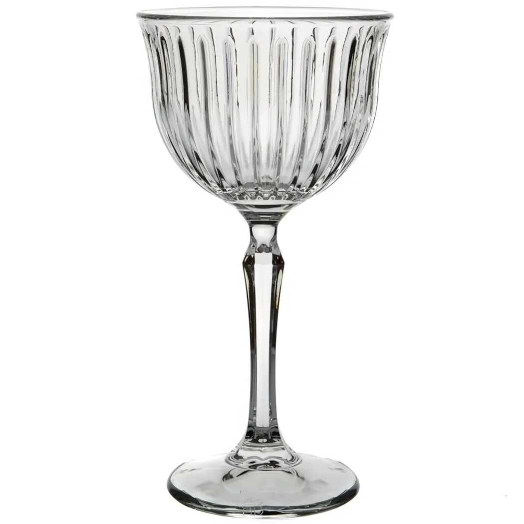 Набор бокалов «Joy» 170 мл, 4 шт: стекло, рифление, тонкая ножка