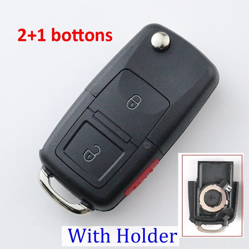 2 3 4 3 + 1 кнопки автомобильного брелока корпус для Volkswagen MK4 Bora Golf 4 2-1 bt -with Holder