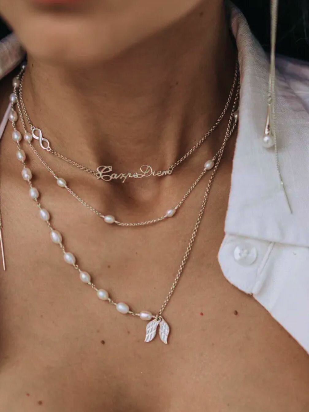 Чокер, серебро, 925 проба