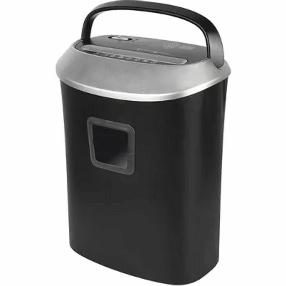 Cactus Уничтожители документов Шредер CS - SH - P6 черный серый секр. P - 4 фрагменты 10лист. 21лтр. скрепки скобы пл. карты 2077506