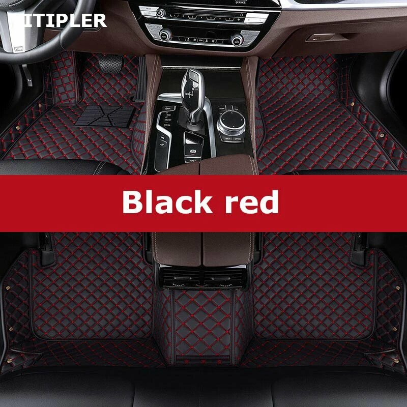 TITIPLER пользовательские автомобильные коврики для Audi A6 C5 1997-2005 лет авто ковры аксессуары для ног Coche, 1997-2005 C5, Black-red
