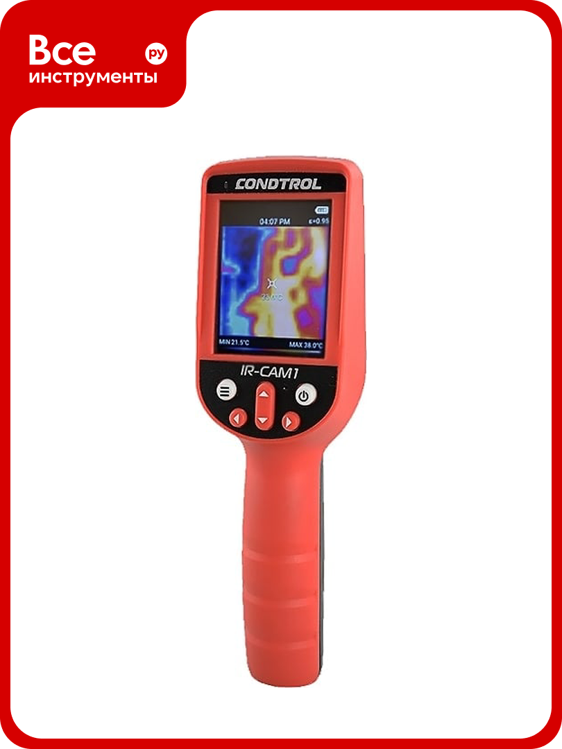 Тепловизор CONDTROL IR-CAM 1 3-17-023, В отличие от аналогов, модель имеет температурный диапазон от -50°с до +1000°с