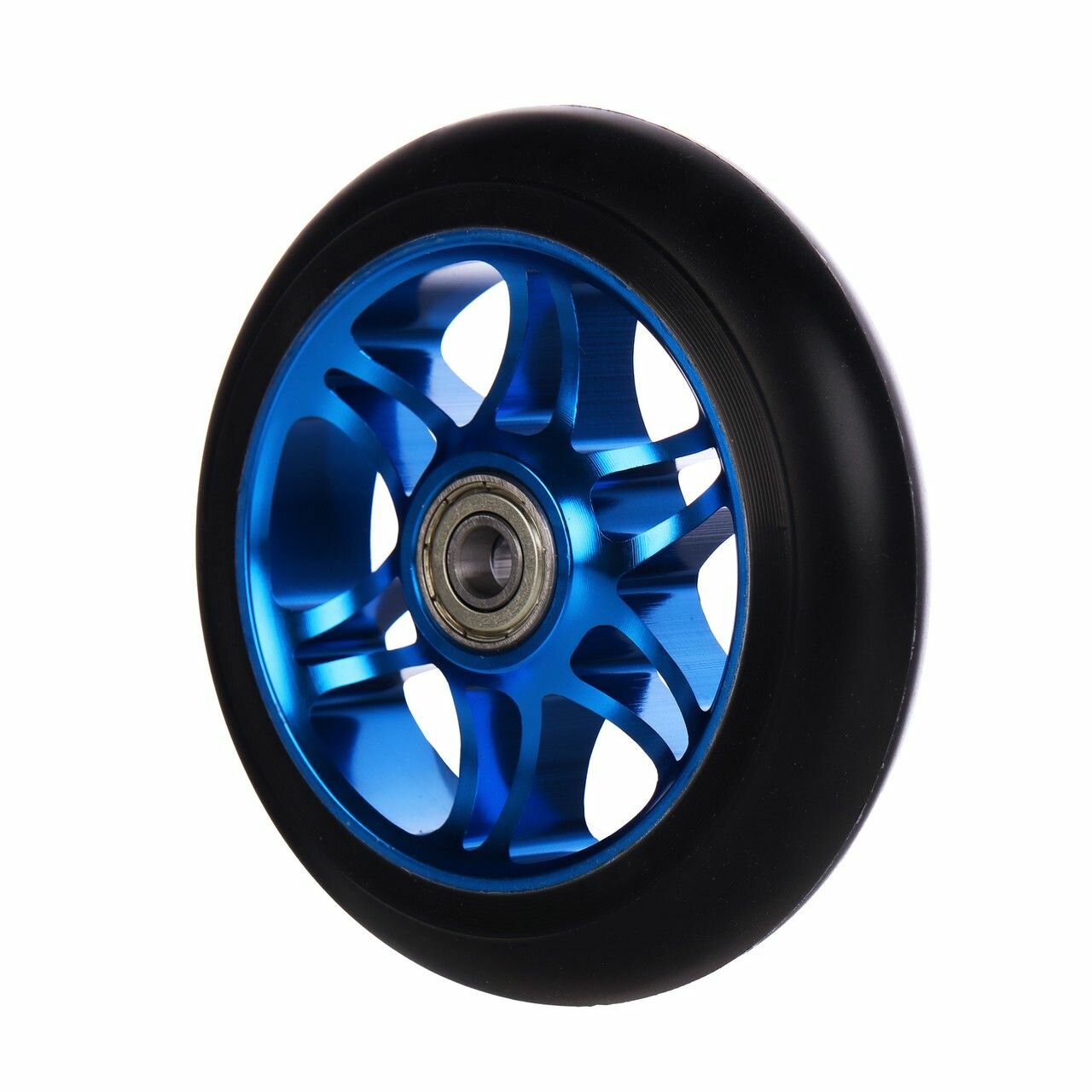 Колеса для трюкового самоката Comiron 110 мм. Alu Five-pointed star Black/Blue