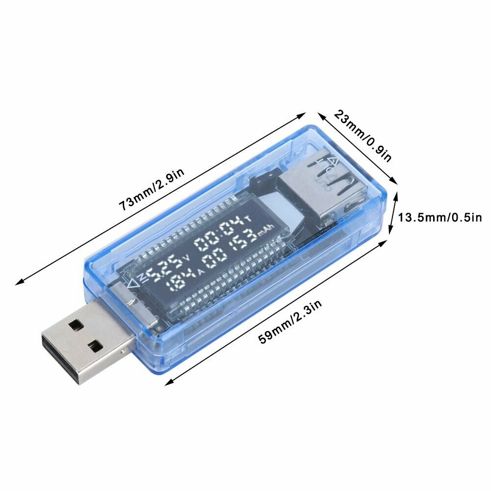 ЖК-детектор USB, вольтметр, амперметр, тестер мощности, измеритель напряжения и тока