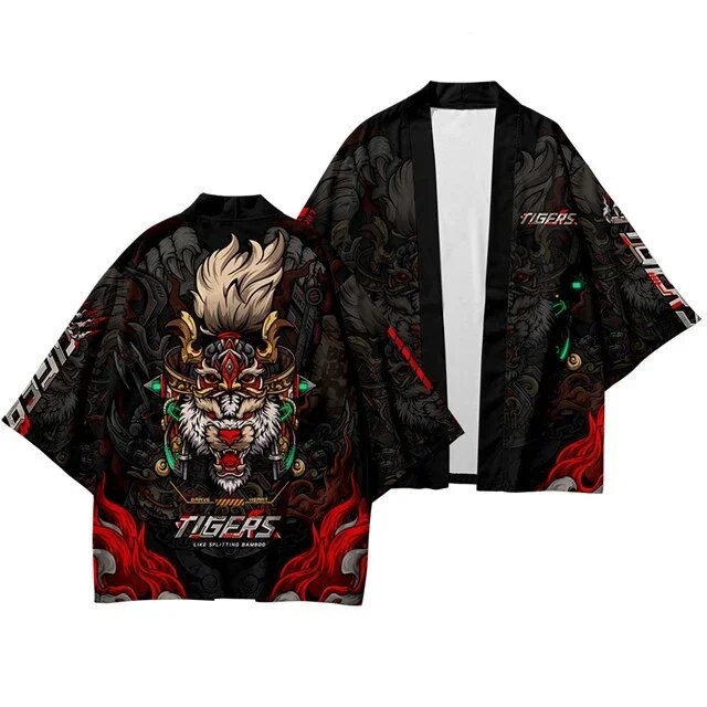 Японская традиционная одежда, кимоно с принтом дракона для мальчиков и девочек, азиатская ретро-юката, рубашка ханьфу юката, сексуальное кимоно