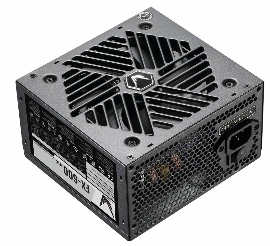 Блок питания Formula FX-600 (FX-600) черный - 600 Вт, ATX 20+4 пин, 4 pin + 4 pin CPU, 5 SATA, 2 x 6 pin PCI-E