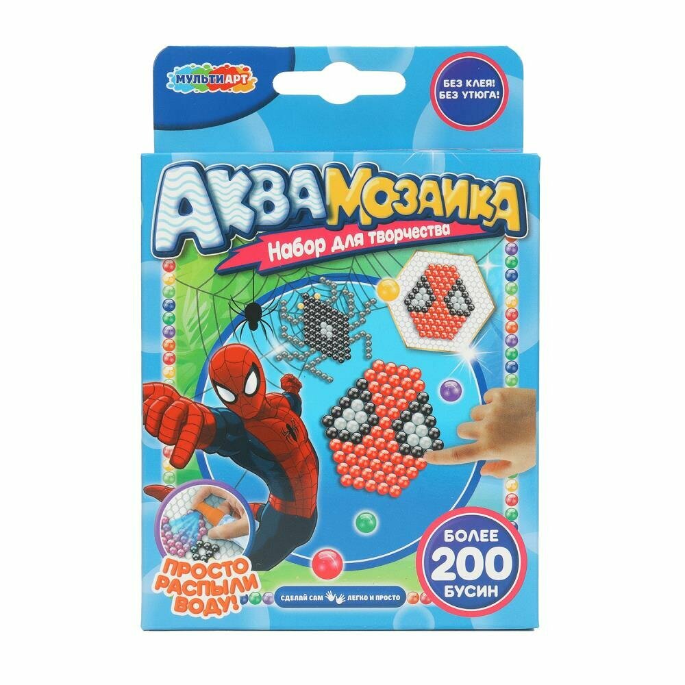 Аквамозаика 200 бусин "Спайдер" MultiArt AQUA-122284