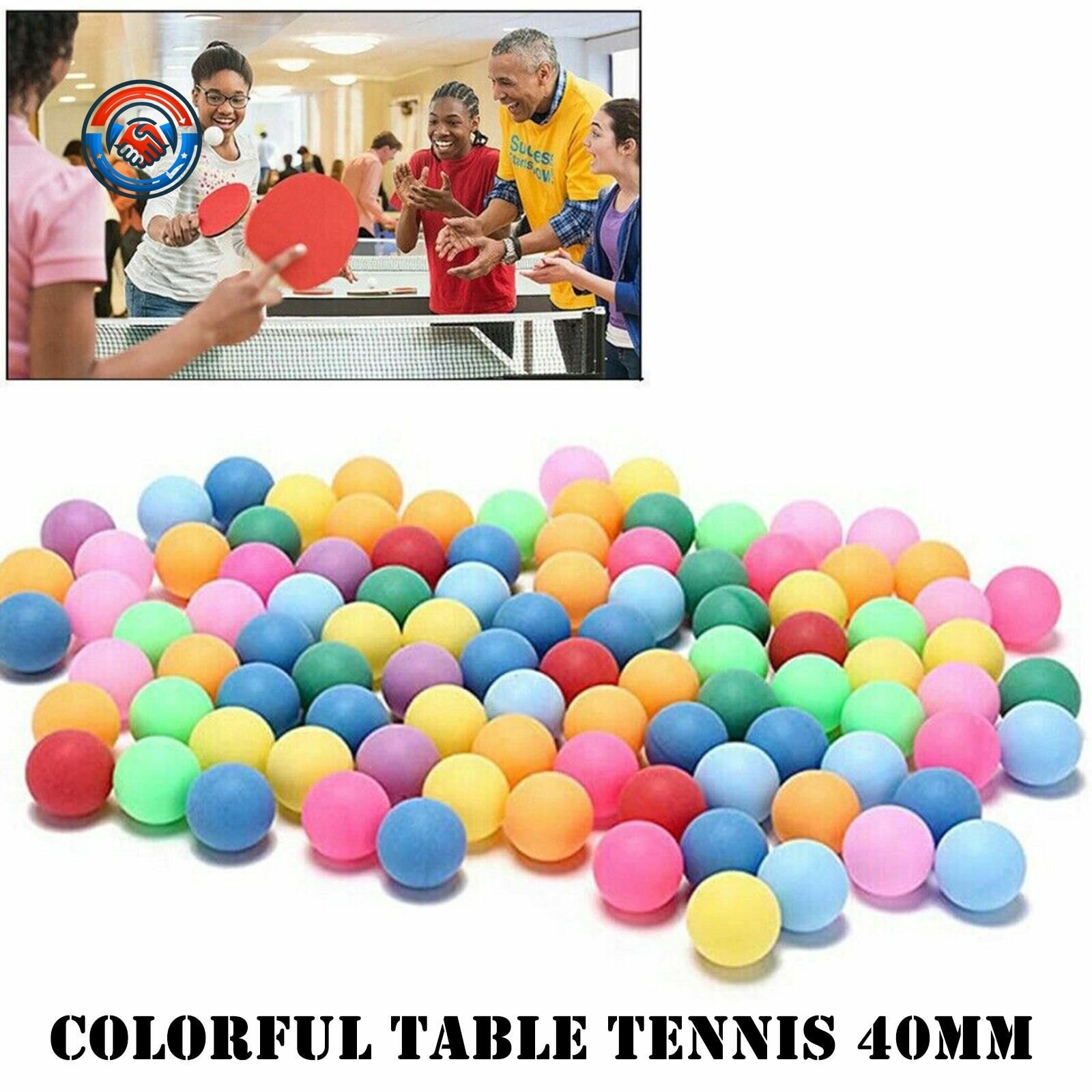Цветные шарики для пинг-понга 40 мм, 10 шт, идеальная сфера, подходит для настольного тенниса, DIY-творчества и праздничного декора
