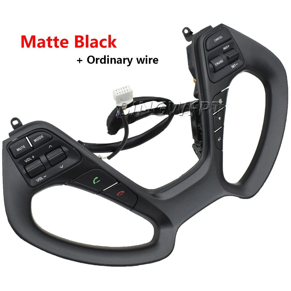 Автомобильные аксессуары, кнопка рулевого колеса с круиз-контролем, поддержка BT, телефонный звонок для KIA CERATO K3 2016 K3S ceed JD 2014, кнопочный переключатель, Black