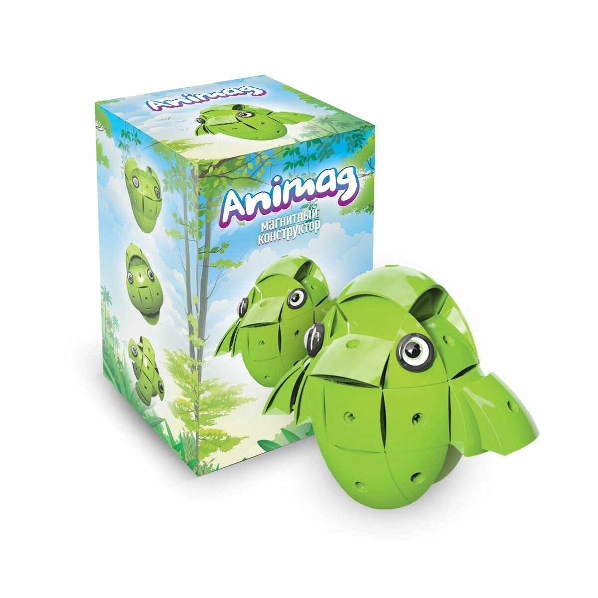 Конструктор детский магнитный Animag Зелёный