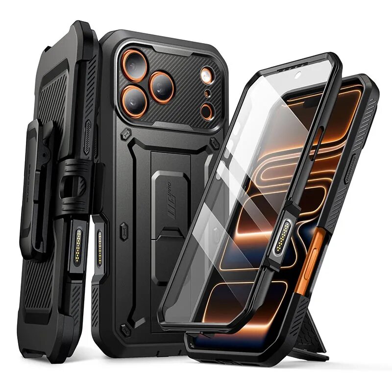 SUPCASE UB Pro чехол для iPhone 17 Pro Max, черный