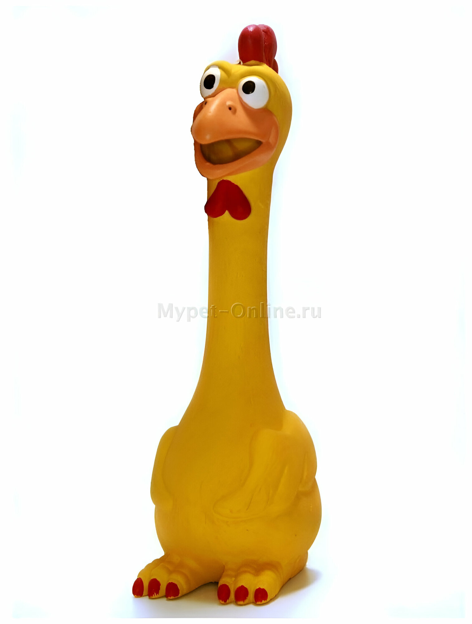 Игрушка для собак "Петух", с пищалкой Homepet, латекс, 29.5см