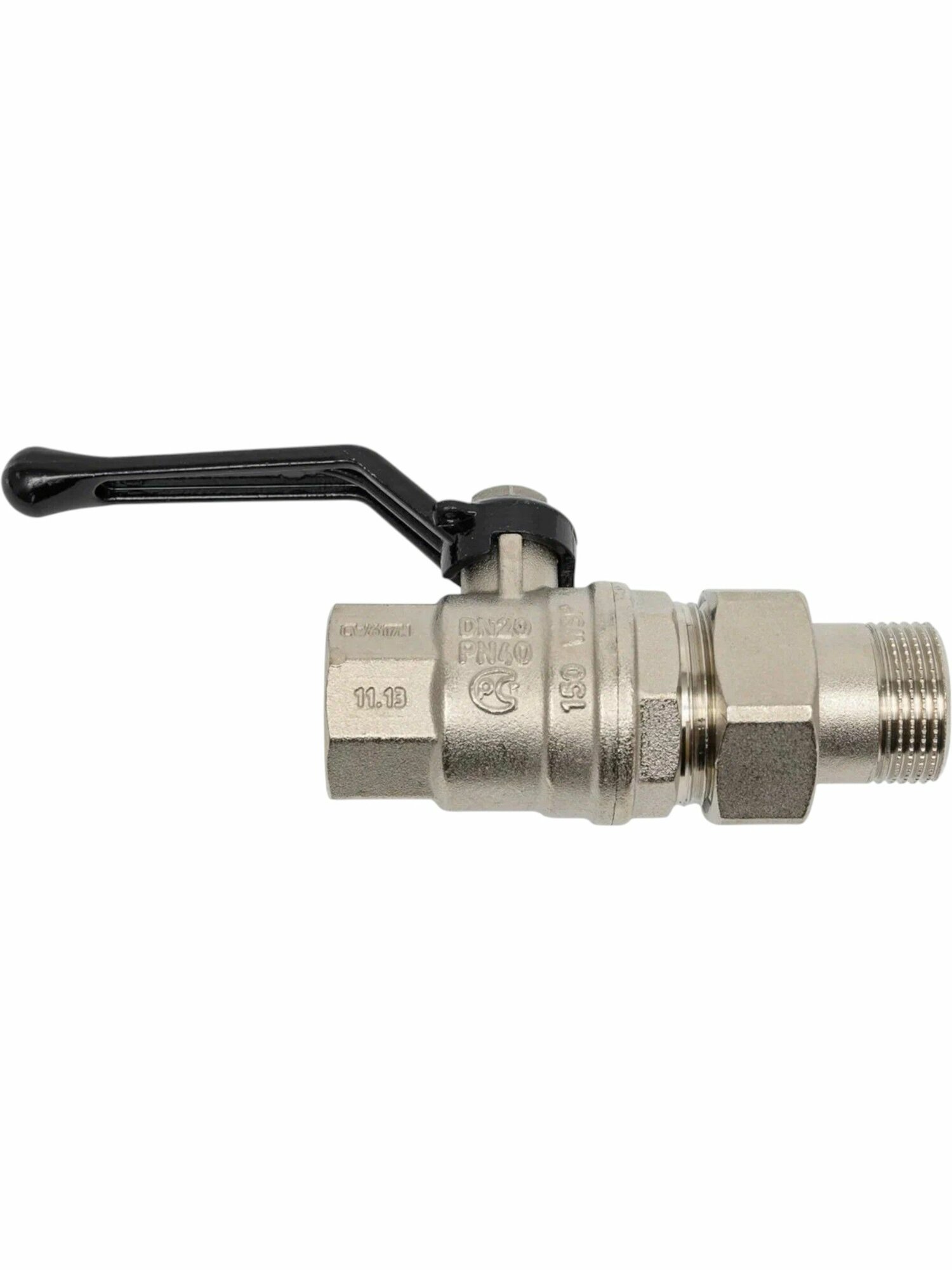 Кран шаровой с американкой Bugatti 1"1/4