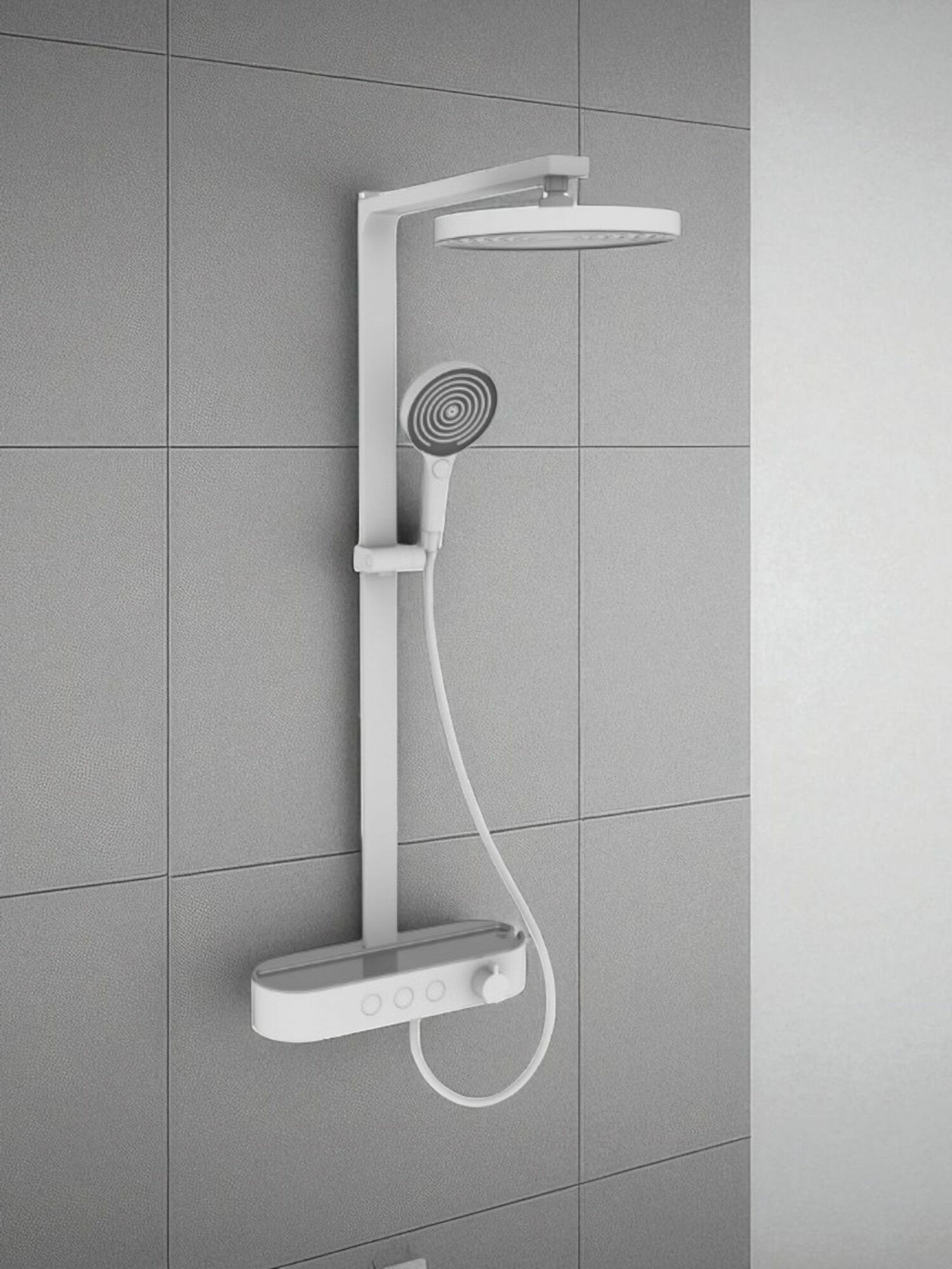 Душевая система с верхним душем VIEIR V25010-F с термостатом