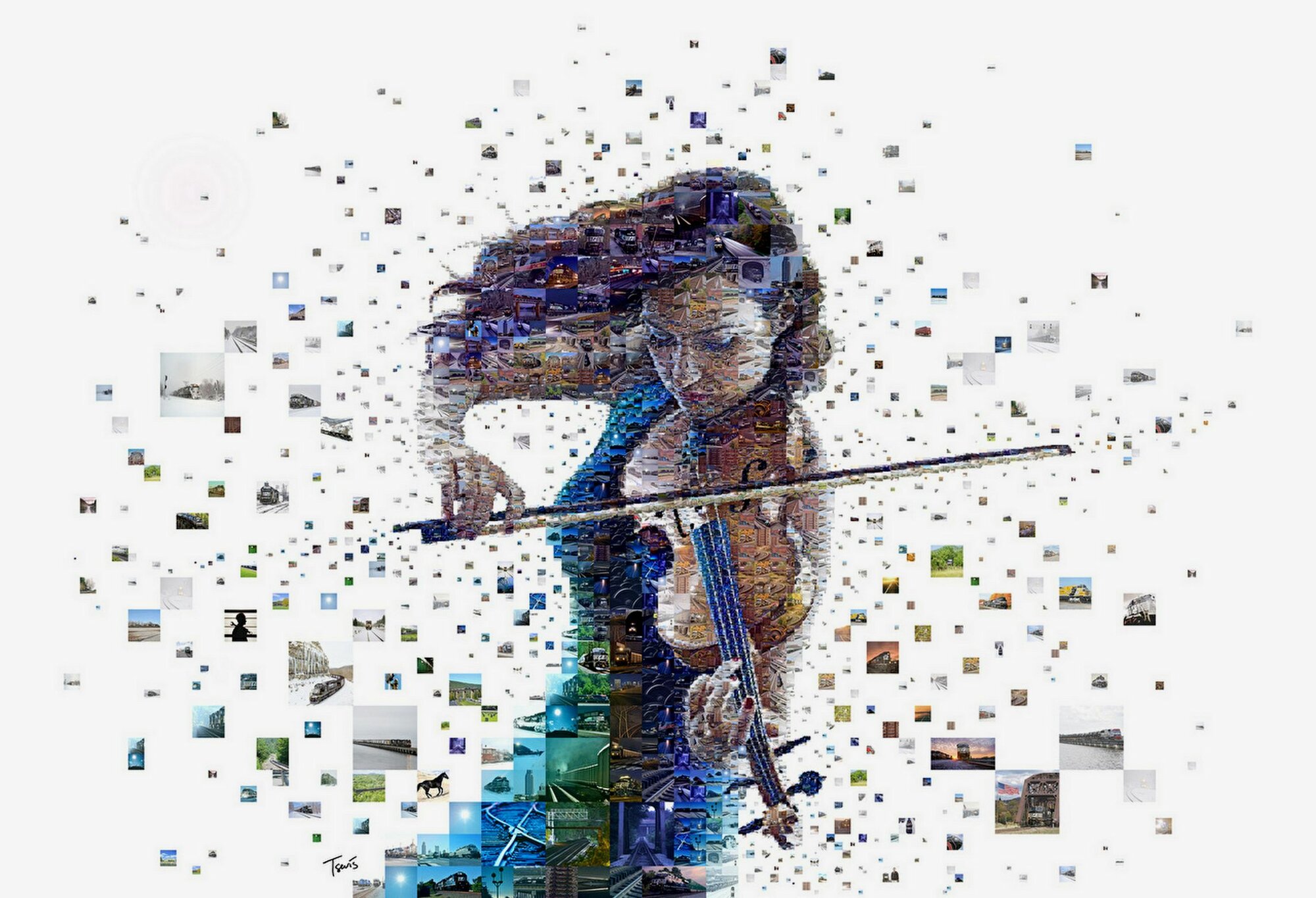 Картина Скрипачка 80х55 см