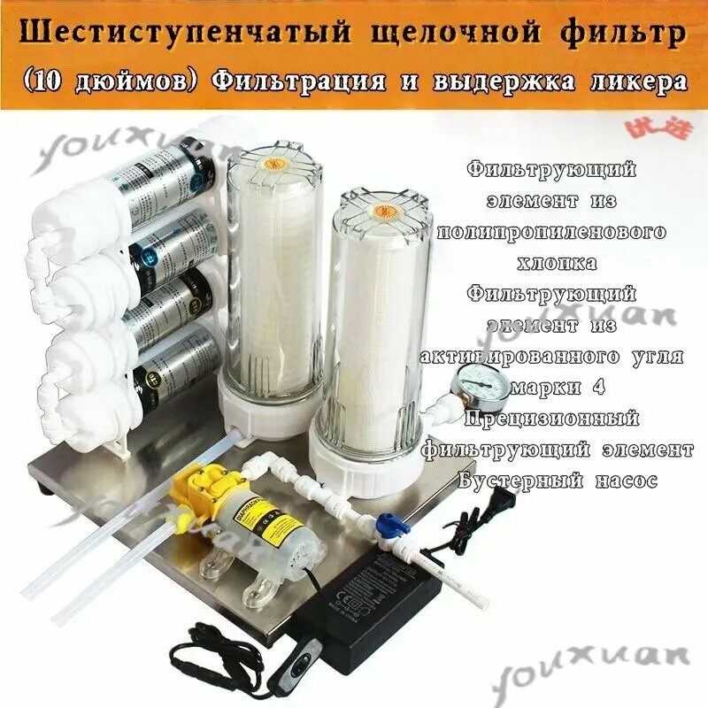 Автоматическая вакуумная фильтрация настоек с помощью воздушных насосов Фильтр для жидкости
