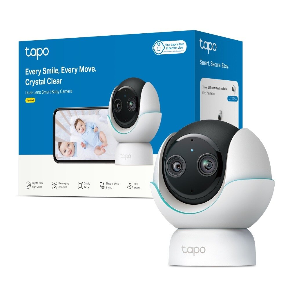 Умная камера видеоняня TP-Link Tapo C840 Pan Tilt Smart AI Baby Monitor
