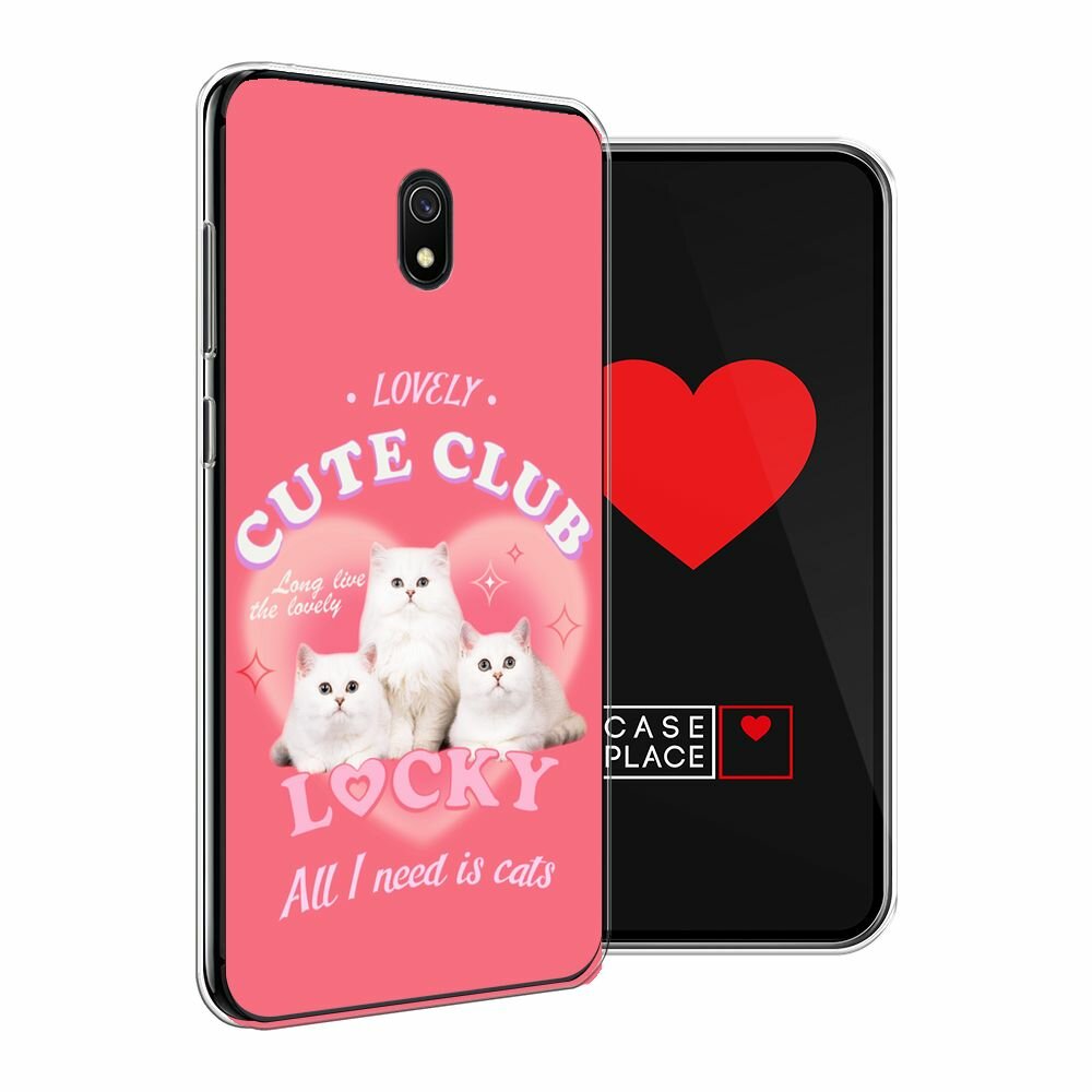 Чехол на Xiaomi Redmi 8A / Сяоми Редми 8А с принтом "Cute club" — фото 1