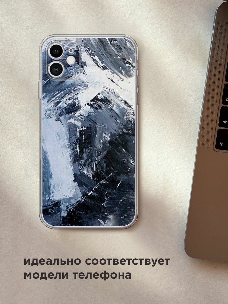 Чехол на Apple iPhone 11 / Айфон 11 с принтом "Абстракция живопись" — фото 1