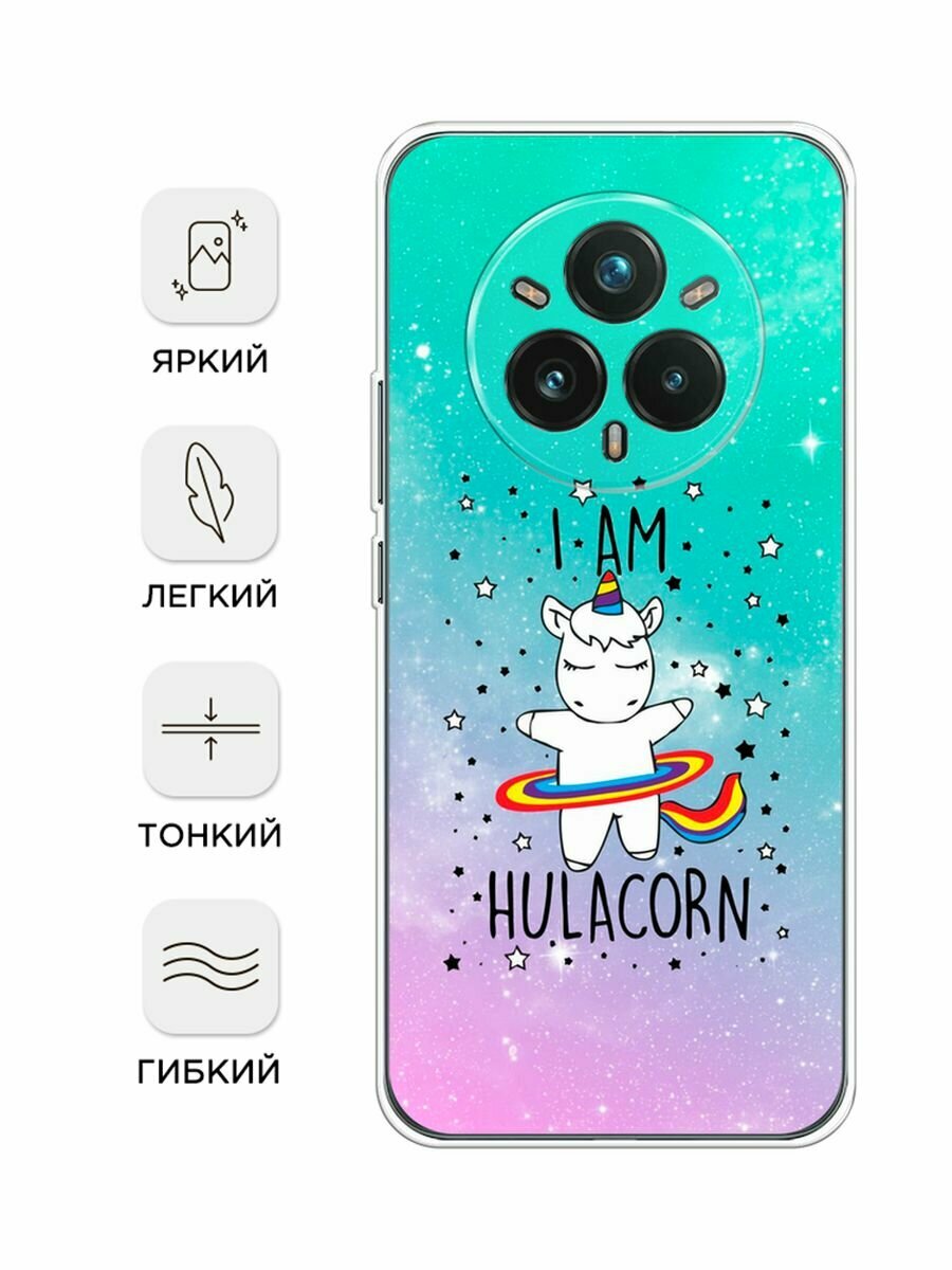 Чехол на Realme 14 Pro / Реалми 14 Про с принтом I am hulacorn — фото 1