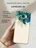 Чехол на Samsung Galaxy S8 / Самсунг Галакси С8 с принтом Перья голубого цвета